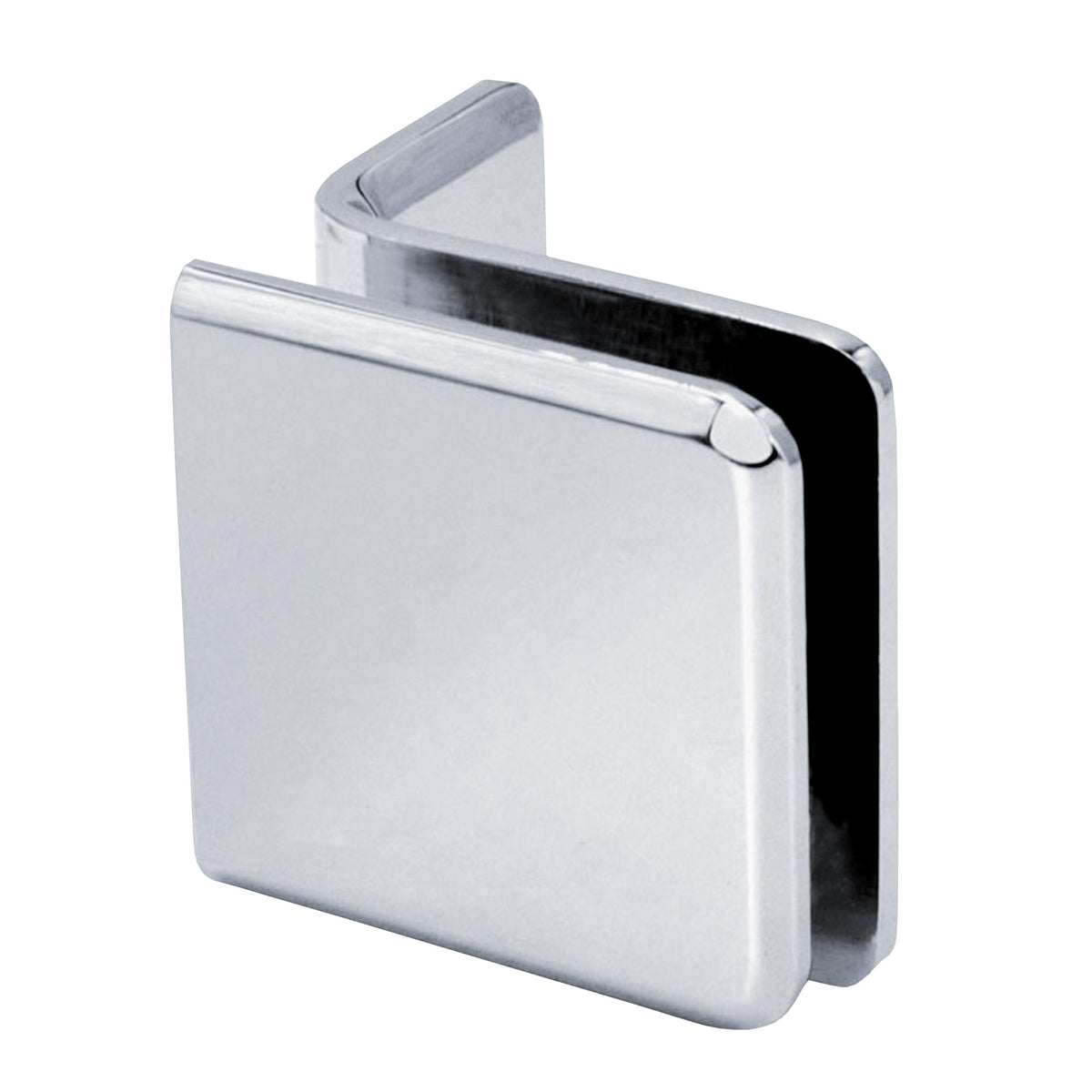 Beveled Wall Mount Glass Clamp with Short Leg – Glaze Hardware