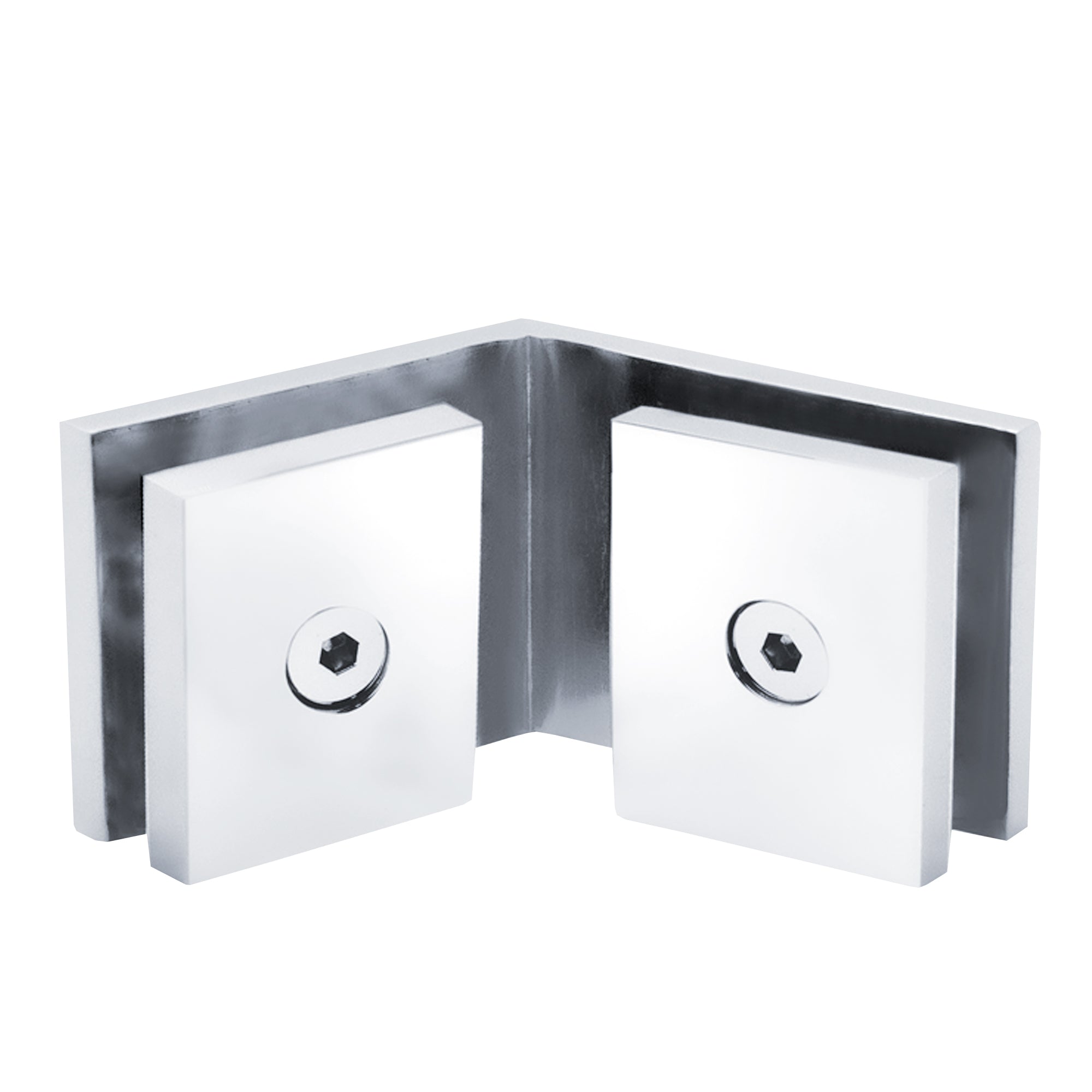 Square 135° Closed Face Clamp Glass to Glass – Glaze Hardware