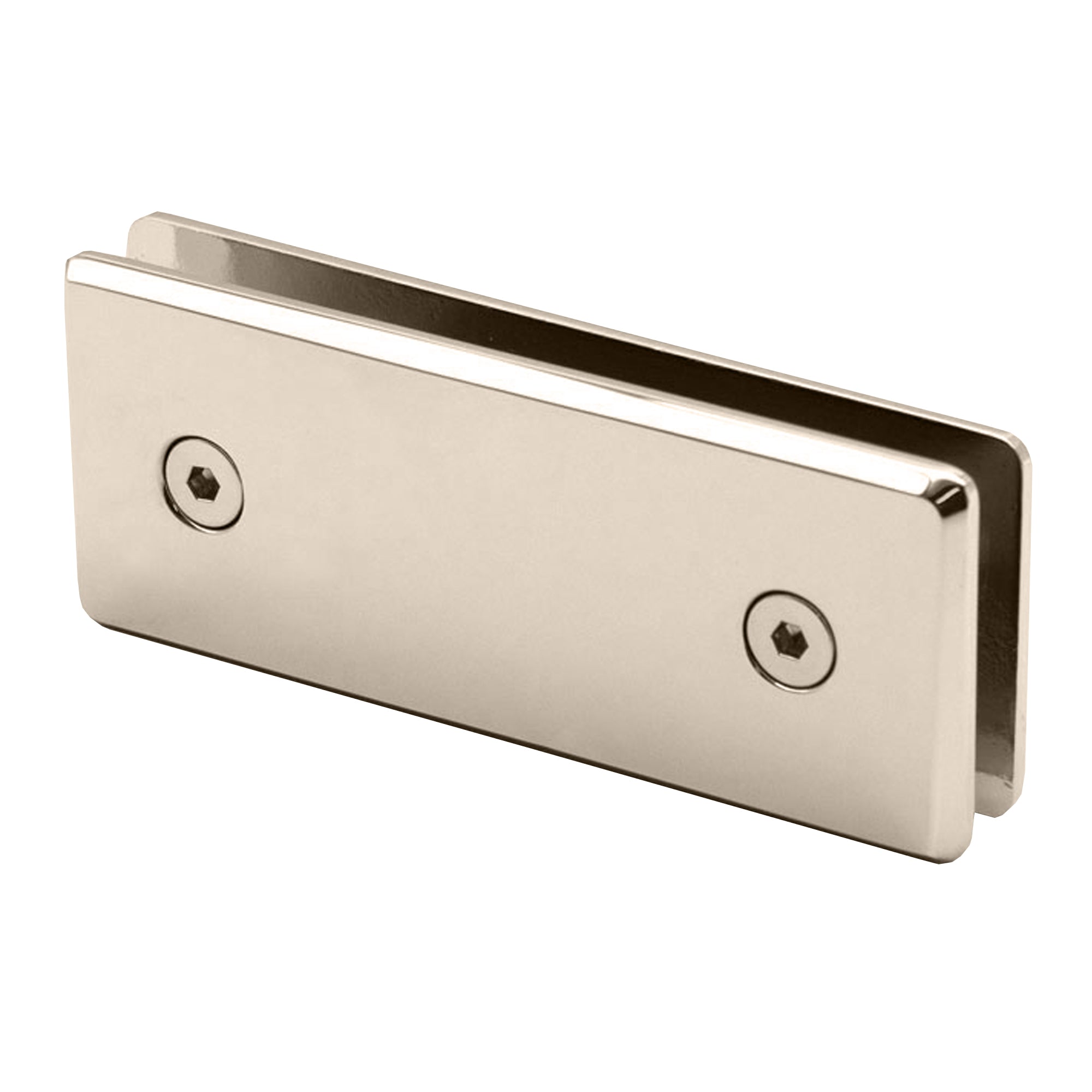 Beveled 180° Heavy Duty Glass To Glass Edges Glass Clamp – Glaze Hardware