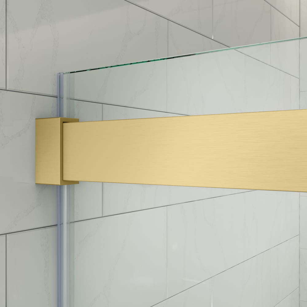 Crown Frameless Double Bypass Sliding System – Glaze Hardware