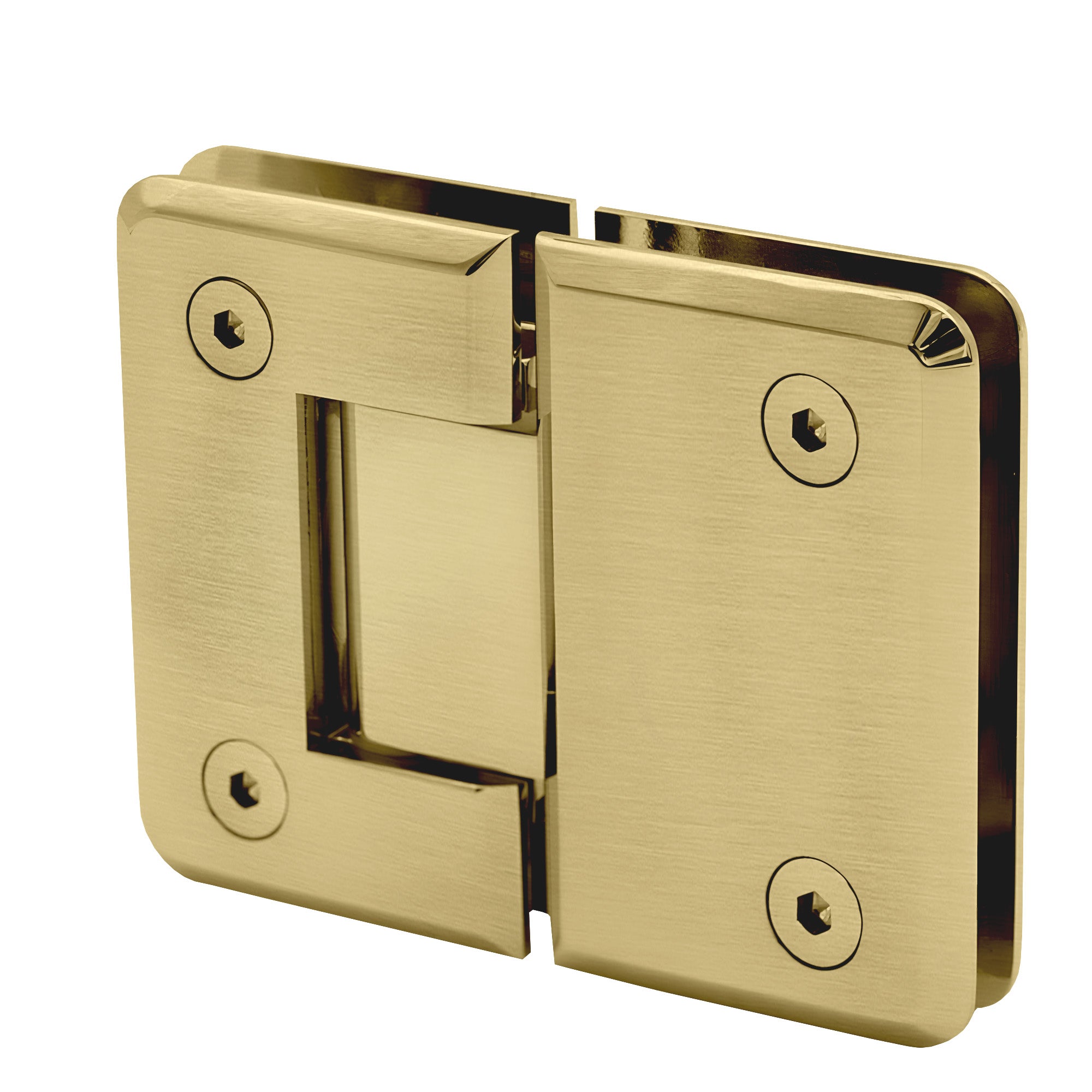 Regal Series 180° Glass to Glass Hinge Beveled – Glaze Hardware