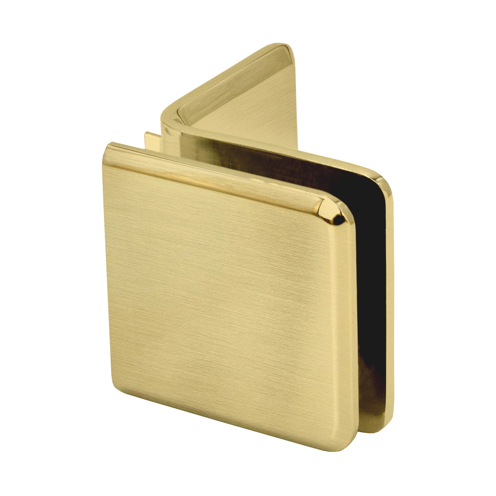 Beveled Wall Mount Glass Clamp with Long Leg – Glaze Hardware