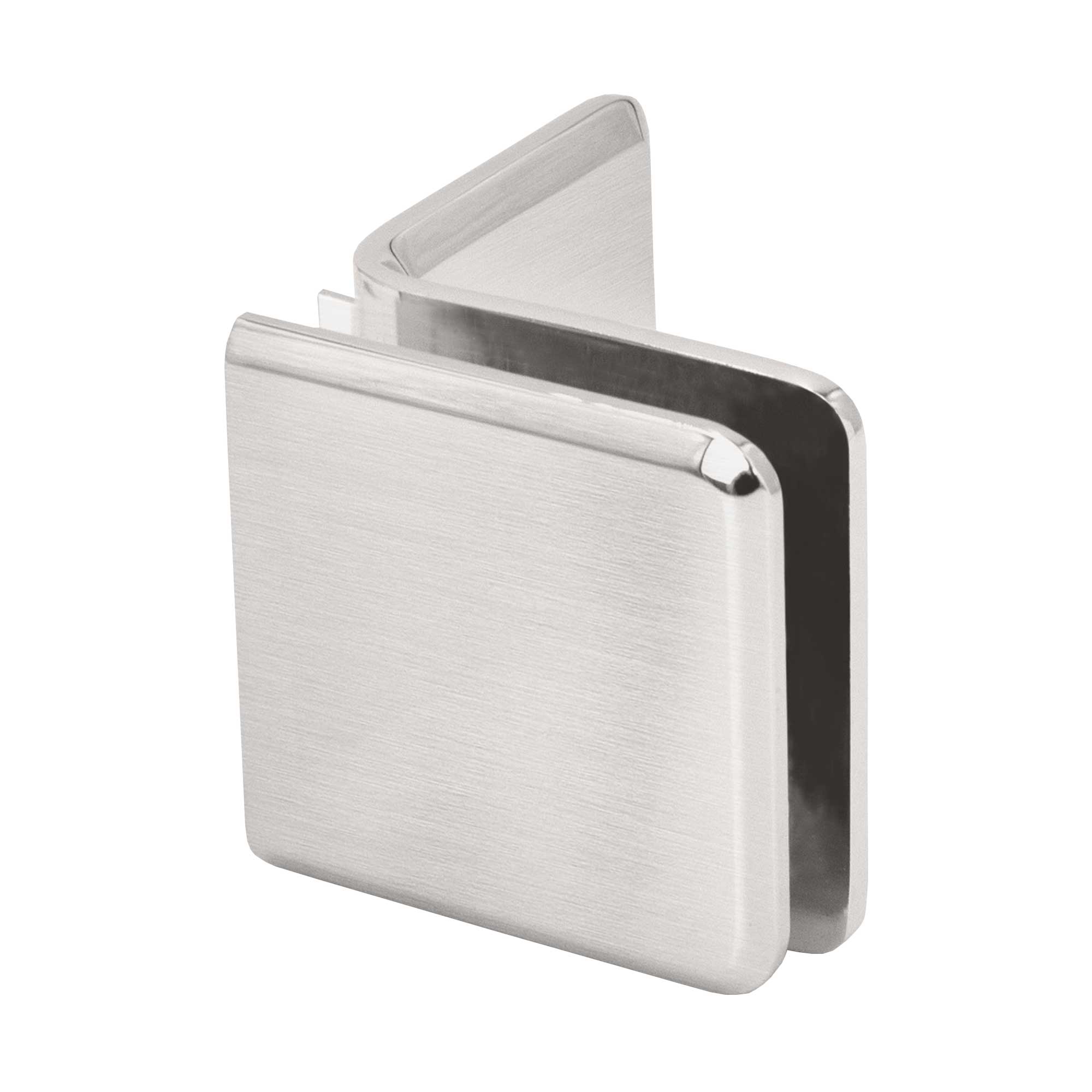 Beveled Wall Mount Glass Clamp with Long Leg – Glaze Hardware