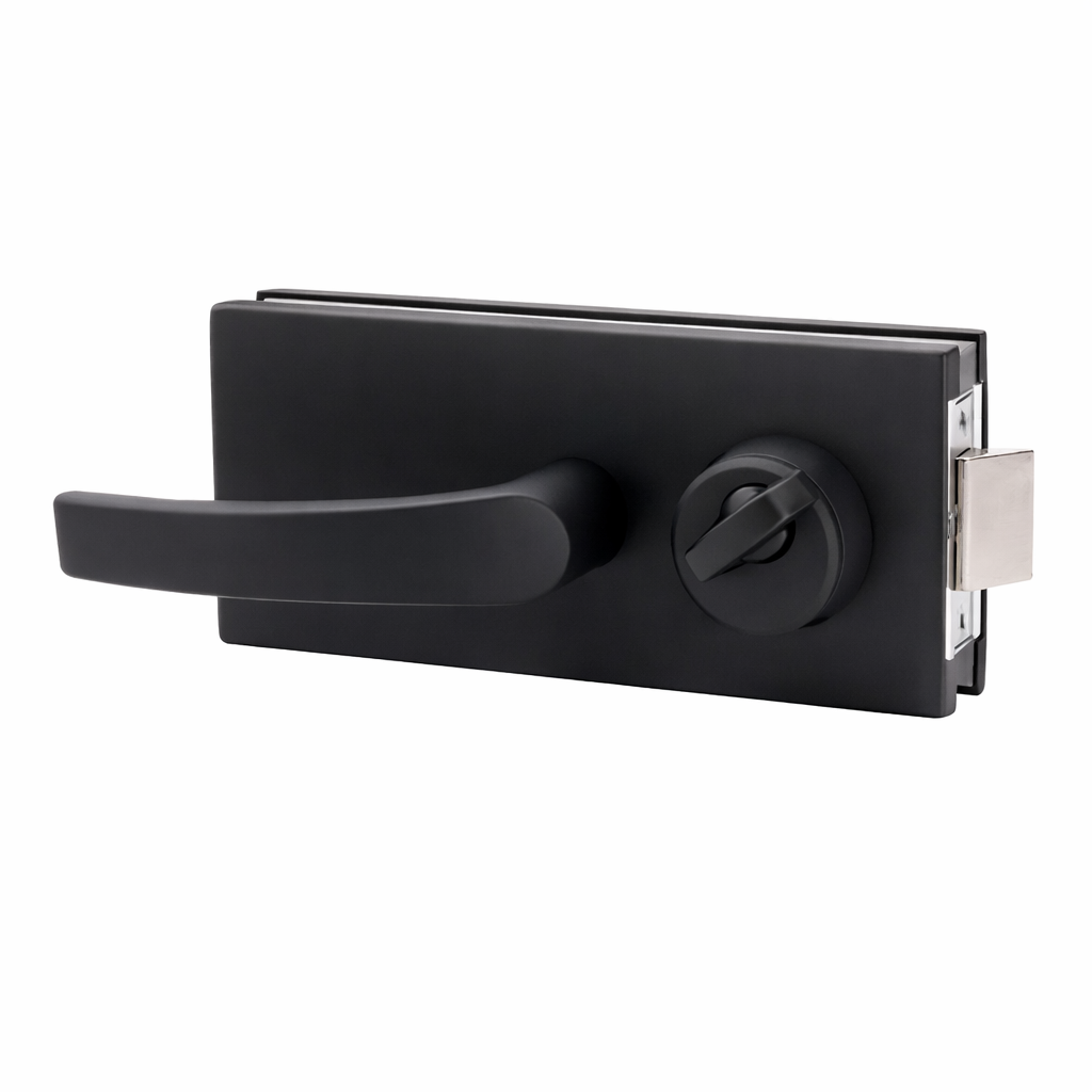 Glass-Mounted Latch with Lock, Thumbturn, and Lever Handles – Glaze ...