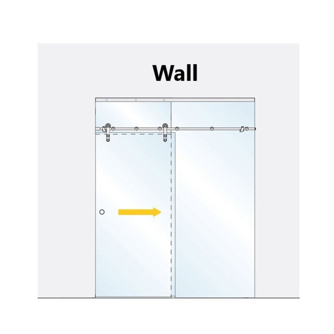 Horizon Series Single Glass Mount – Glaze Hardware