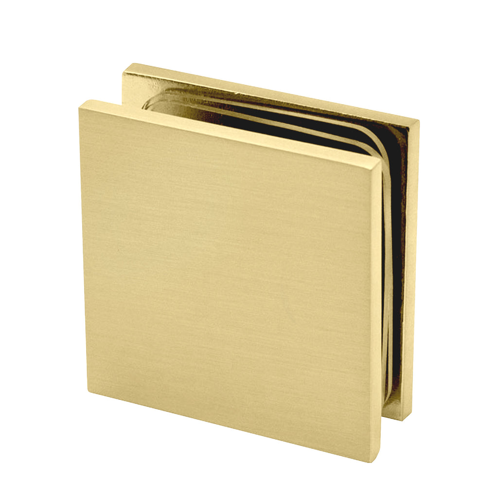 1-3/4" x 1-3/4" Wall Mount Square Edges Glass Clamp – Glaze Hardware