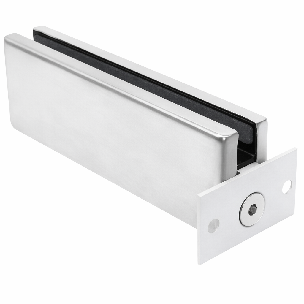 Wall-Mounted Transom Patch with 1NT300 Insert – Glaze Hardware