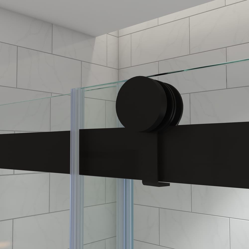 Crown Frameless Double Bypass Sliding System – Glaze Hardware